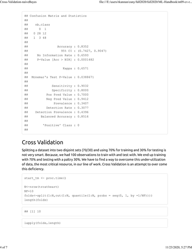 M09-Cross validating-naive-bayes | PDF