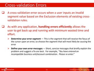 Cross-Validation Rules: Tips to Optimize your GL | PDF | Databases | Computer Software and ...