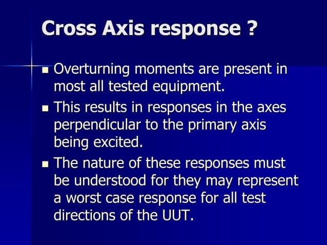 Cross axis vibration | PPT