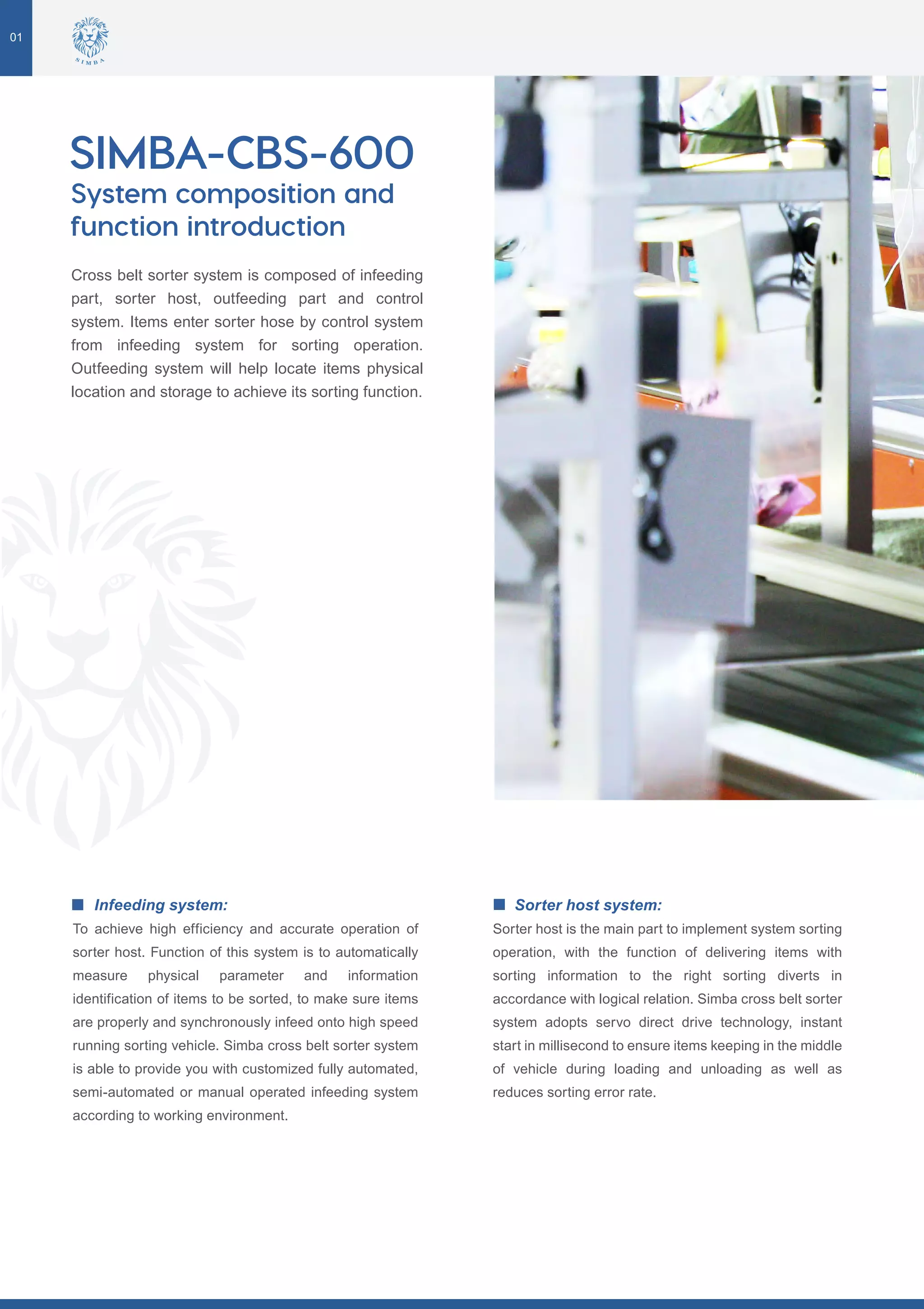 Simba Cross Belt Sorter | PDF