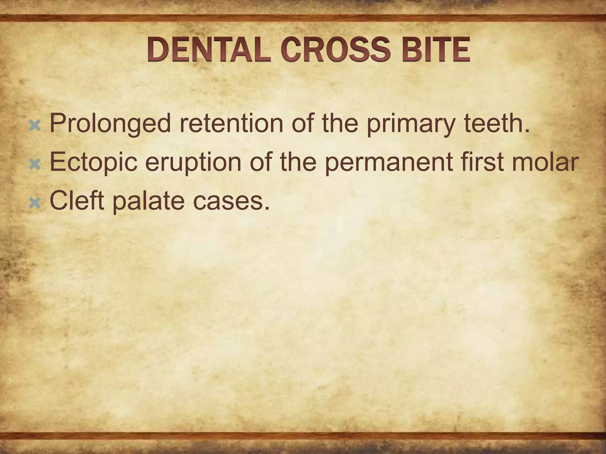 Crossbite in orthodontics,its types and management with two cases | PPTX
