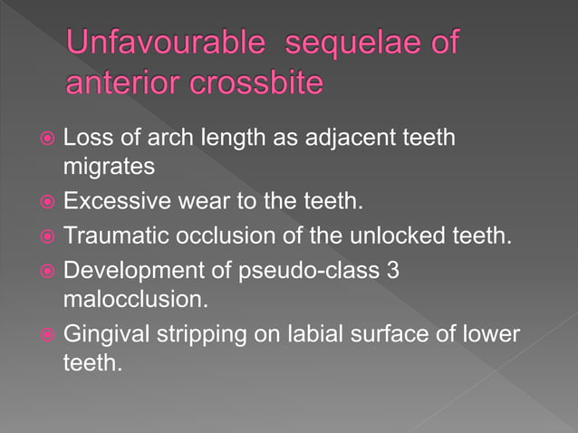 Crossbite | PPTX | Oral care | Personal Care