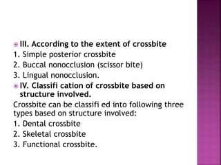 Cross bite and it's management venkat | PPTX