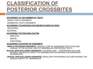 Crossbites in children | PPTX