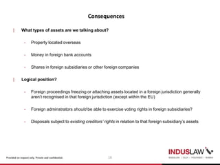 Cross Border Insolvency - Key Issues | PPTX