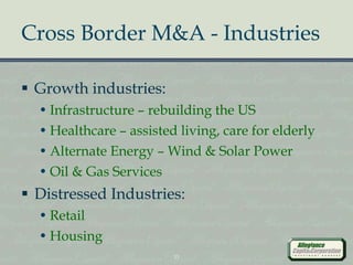 Cross border ma panel presentation | PPT