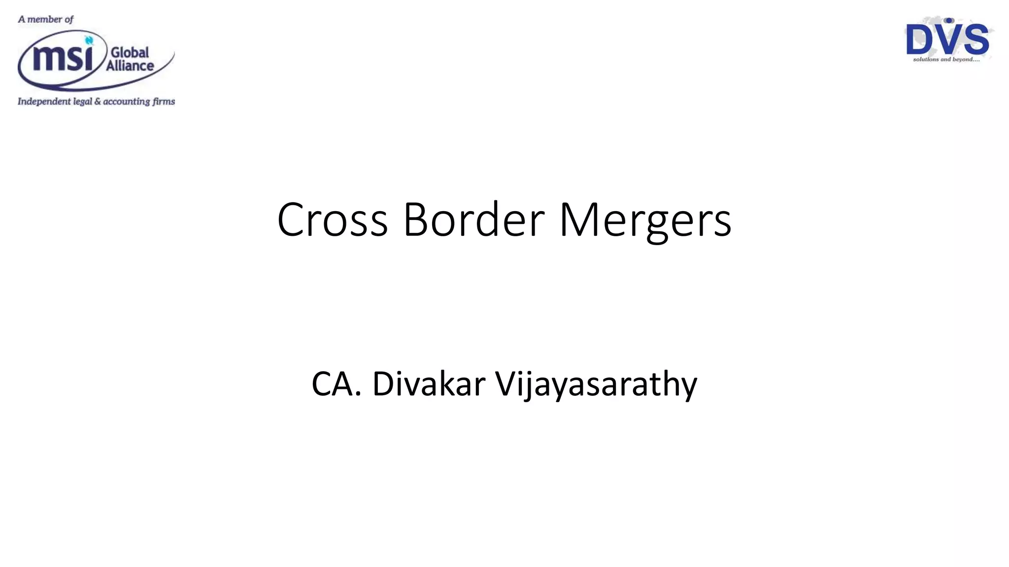 Cross Border Mergers | PPTX