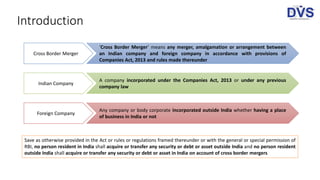 Cross Border Mergers | PPTX