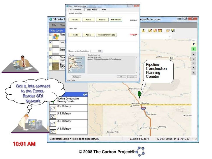 Cross-Border SDI Project 2008, Pipeline Planning Scenario