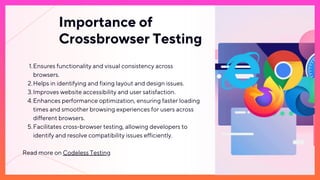 Cross-Browser Testing : A Complete Guide | PDF
