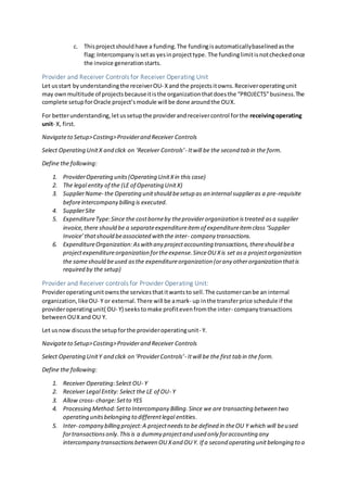 Cross charge and Inter Company billing | DOCX