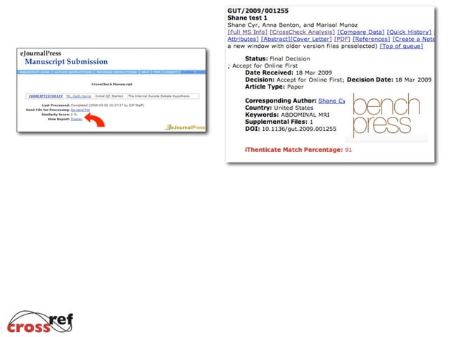 CrossCheck Plagiarism Screening | KEY
