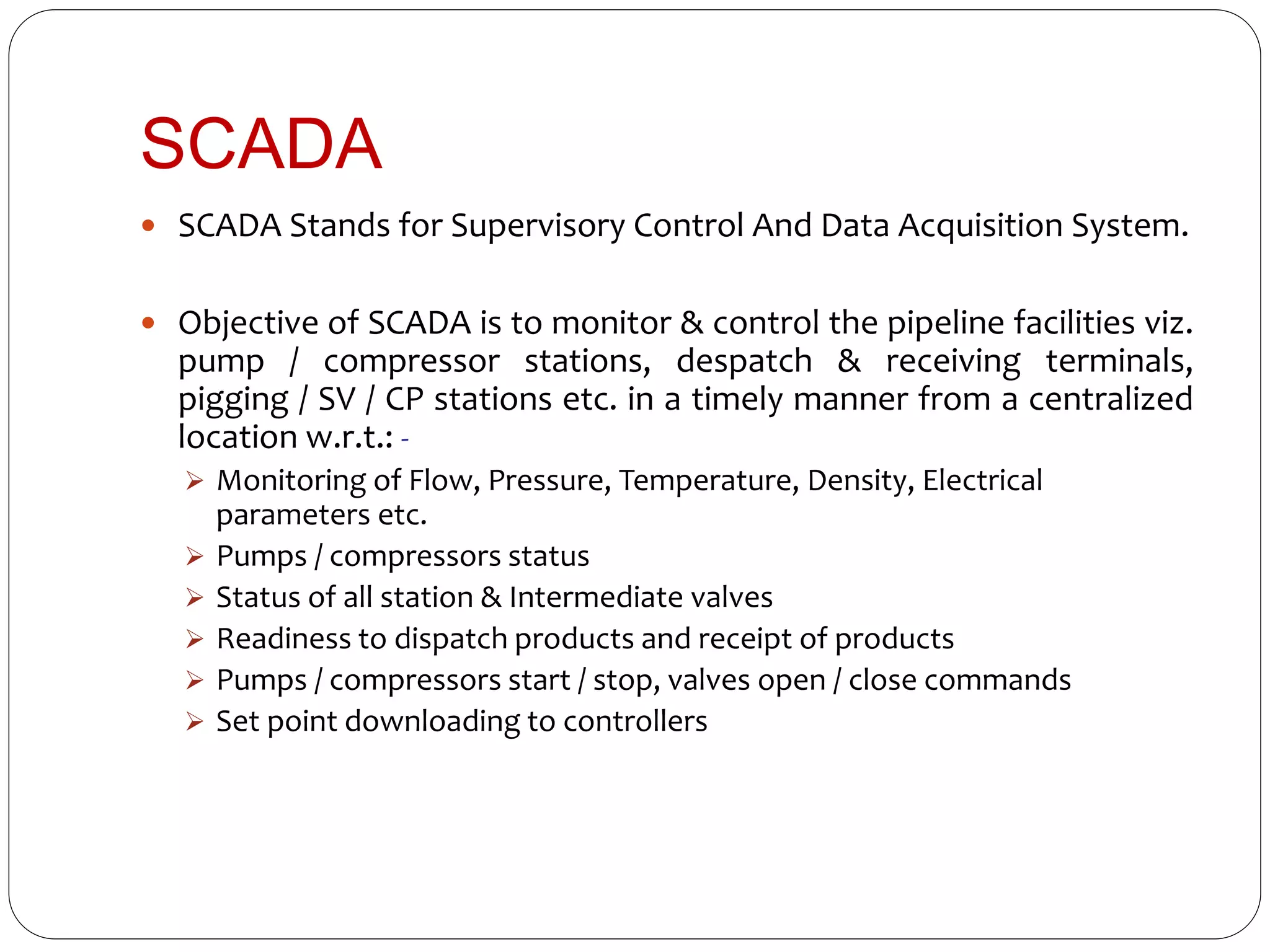 Cross country pipeline _Telecom_Instrumentation and SCADA | PPTX