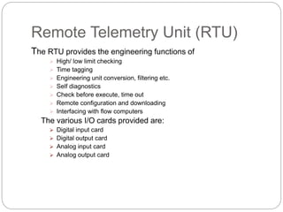Cross country pipeline _Telecom_Instrumentation and SCADA | PPTX