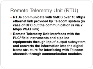 Cross country pipeline _Telecom_Instrumentation and SCADA | PPTX