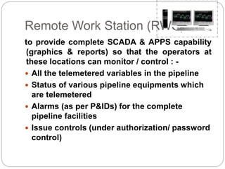 Cross country pipeline _Telecom_Instrumentation and SCADA | PPTX