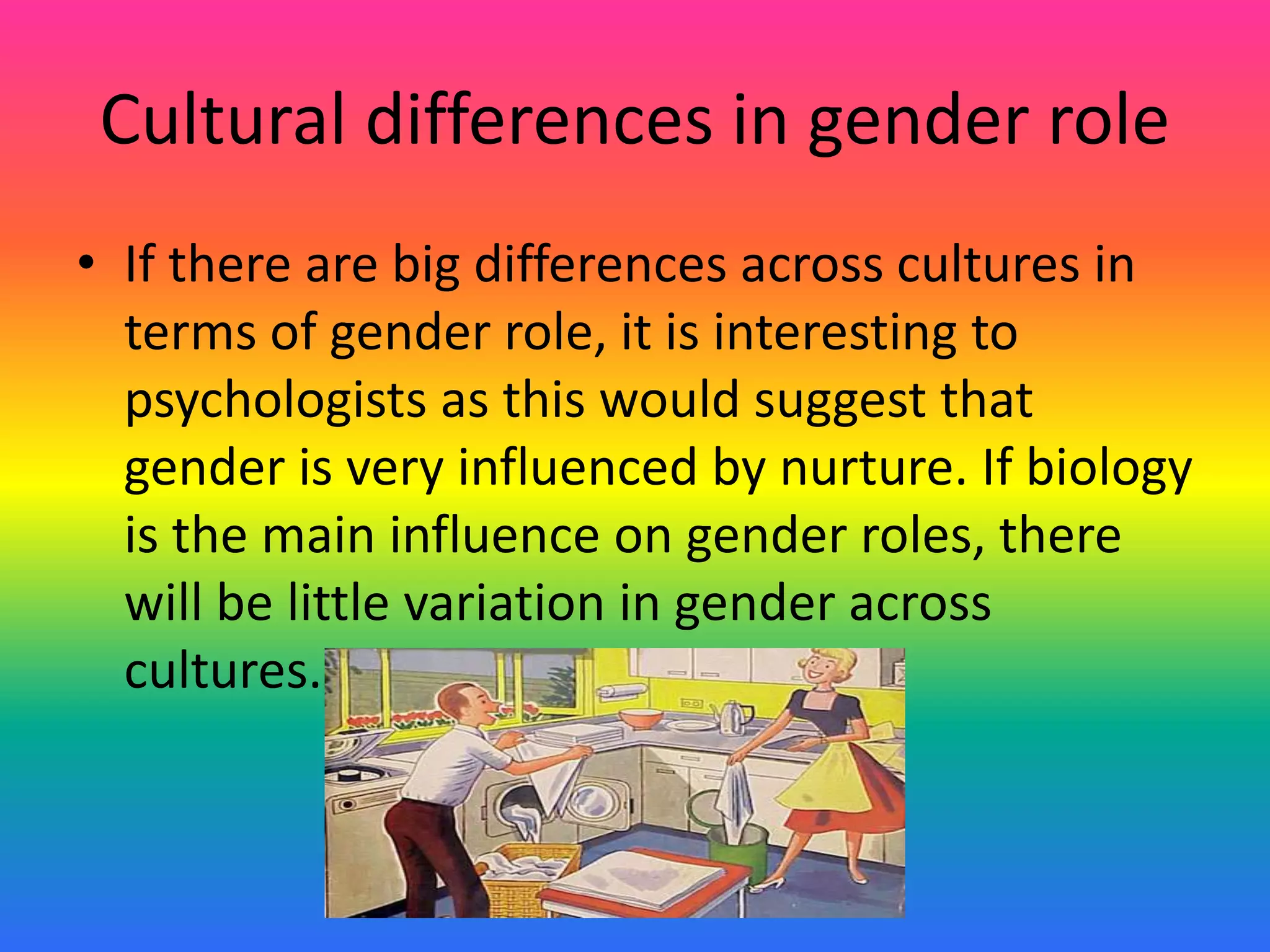 A2 Cross cultural research into gender roles | PPTX