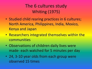 A2 Cross cultural research into gender roles | PPTX