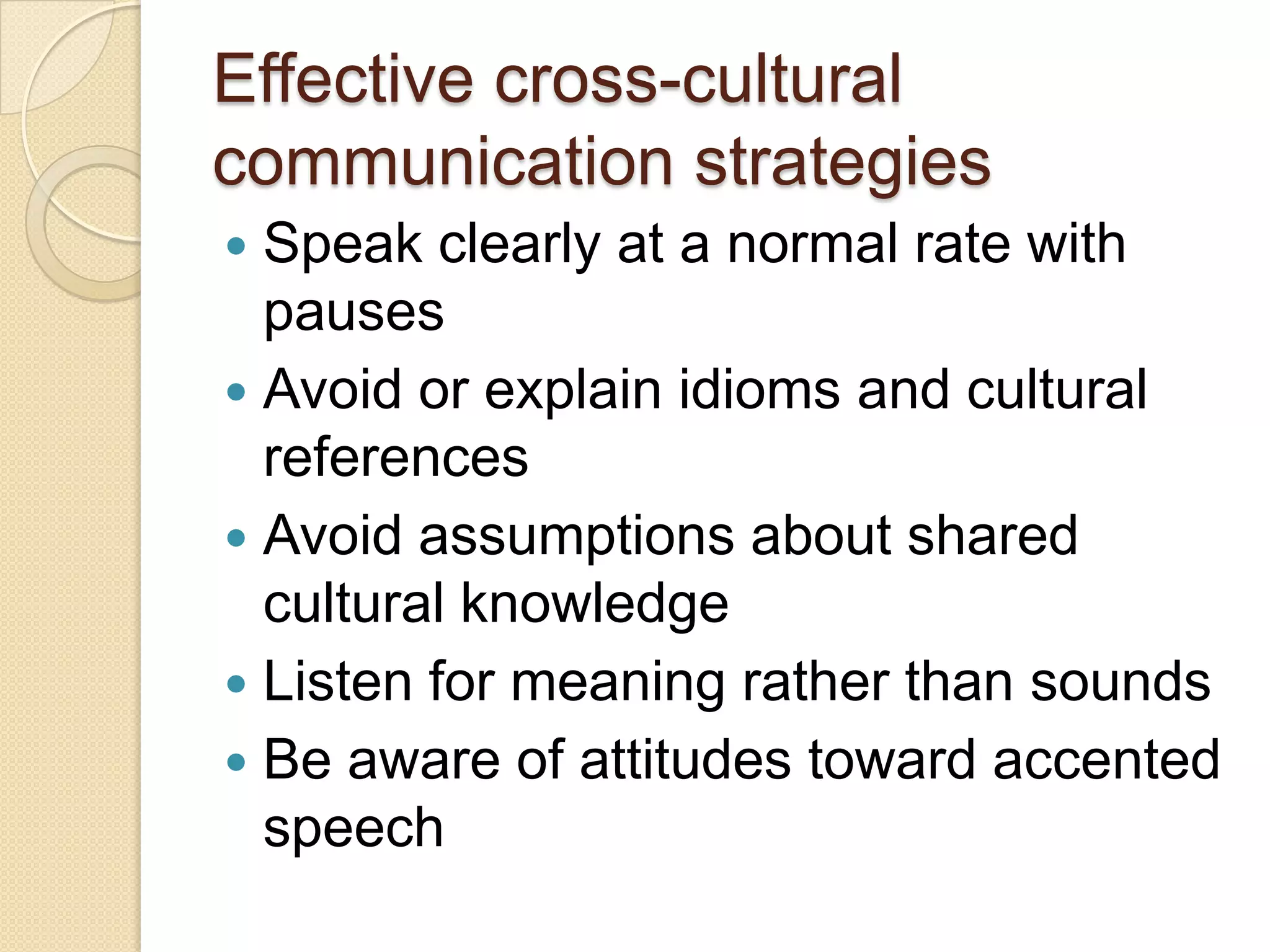 Cross Cultural Communications: Effective Strategies for Libraries | PPTX