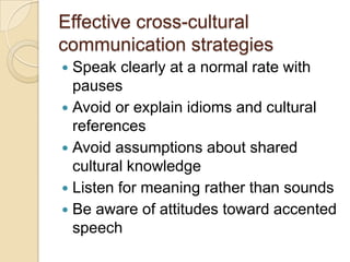 Cross Cultural Communications: Effective Strategies for Libraries | PPTX