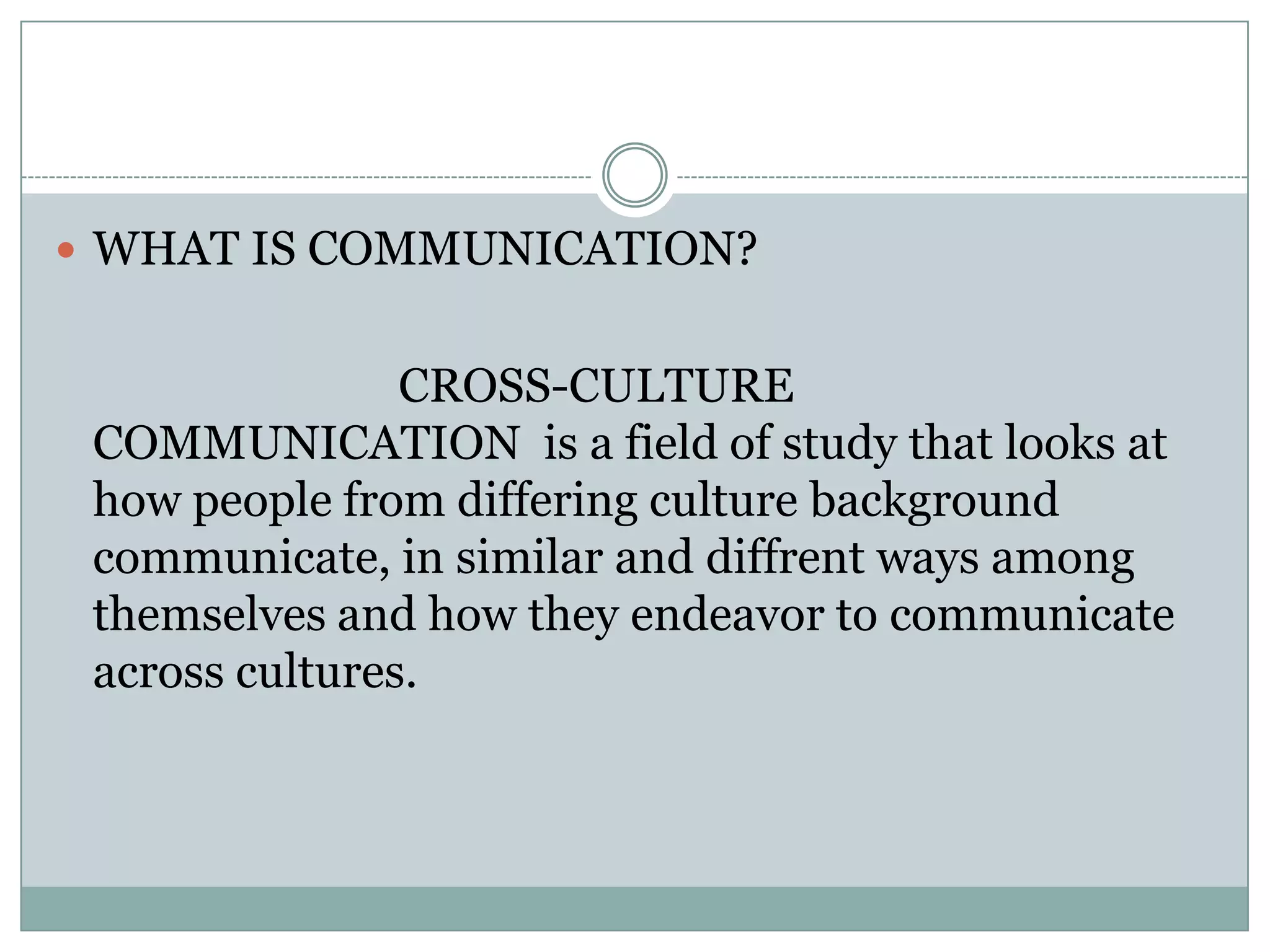 Cross cultural communication | PPT