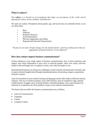 Cross Cultural Communication | PDF