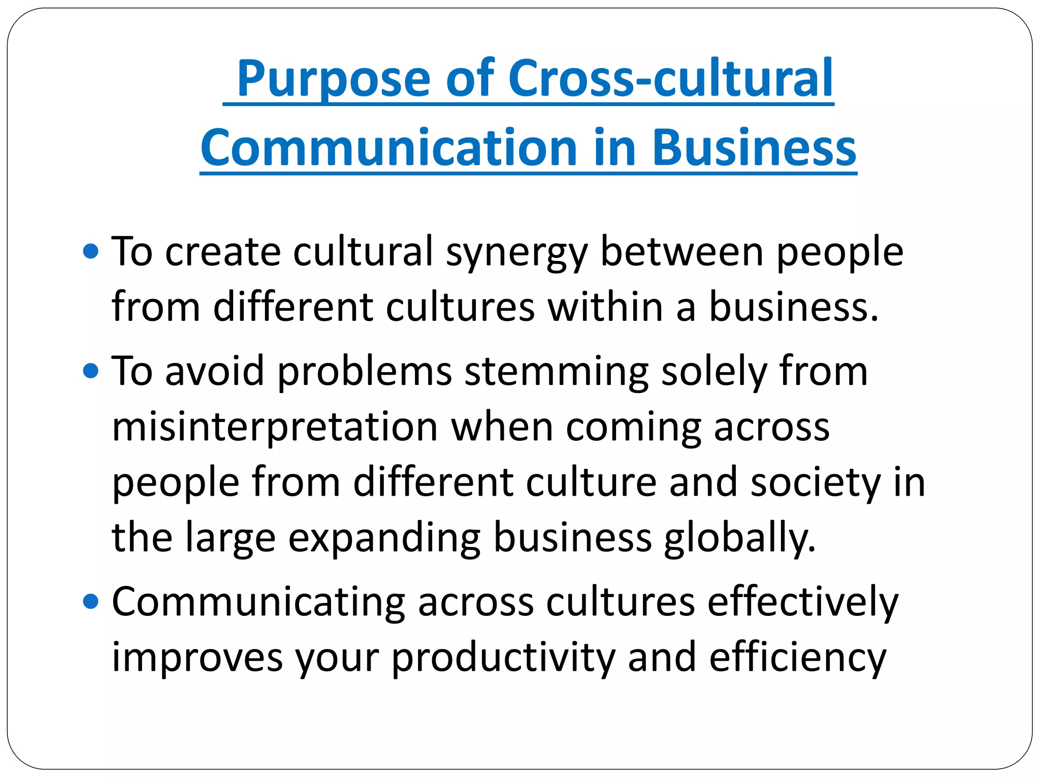 Cross cultural communication | PPTX