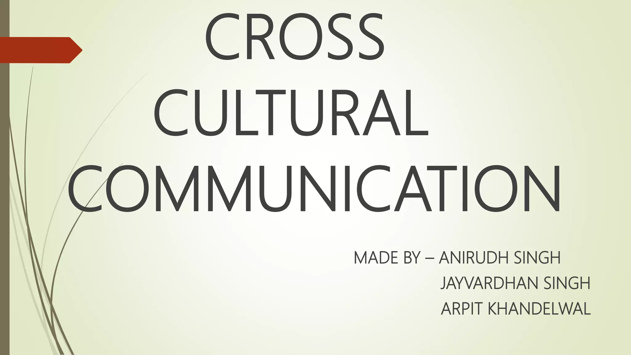 Cross cultural communication | PPTX