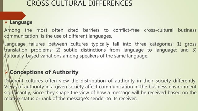 Cross cultural communication | PPTX
