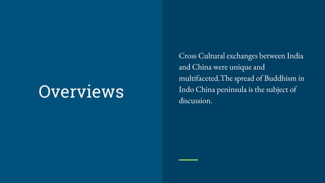 Cross cultural exchanges between india and china | PPT