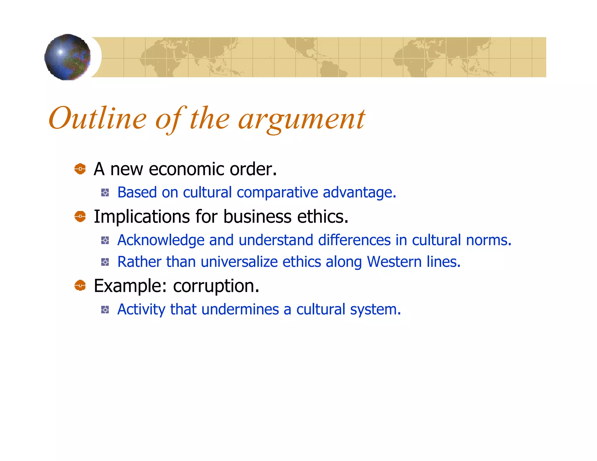 Cross cultural issues in ethics | PDF