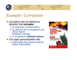 Cross cultural issues in ethics | PDF
