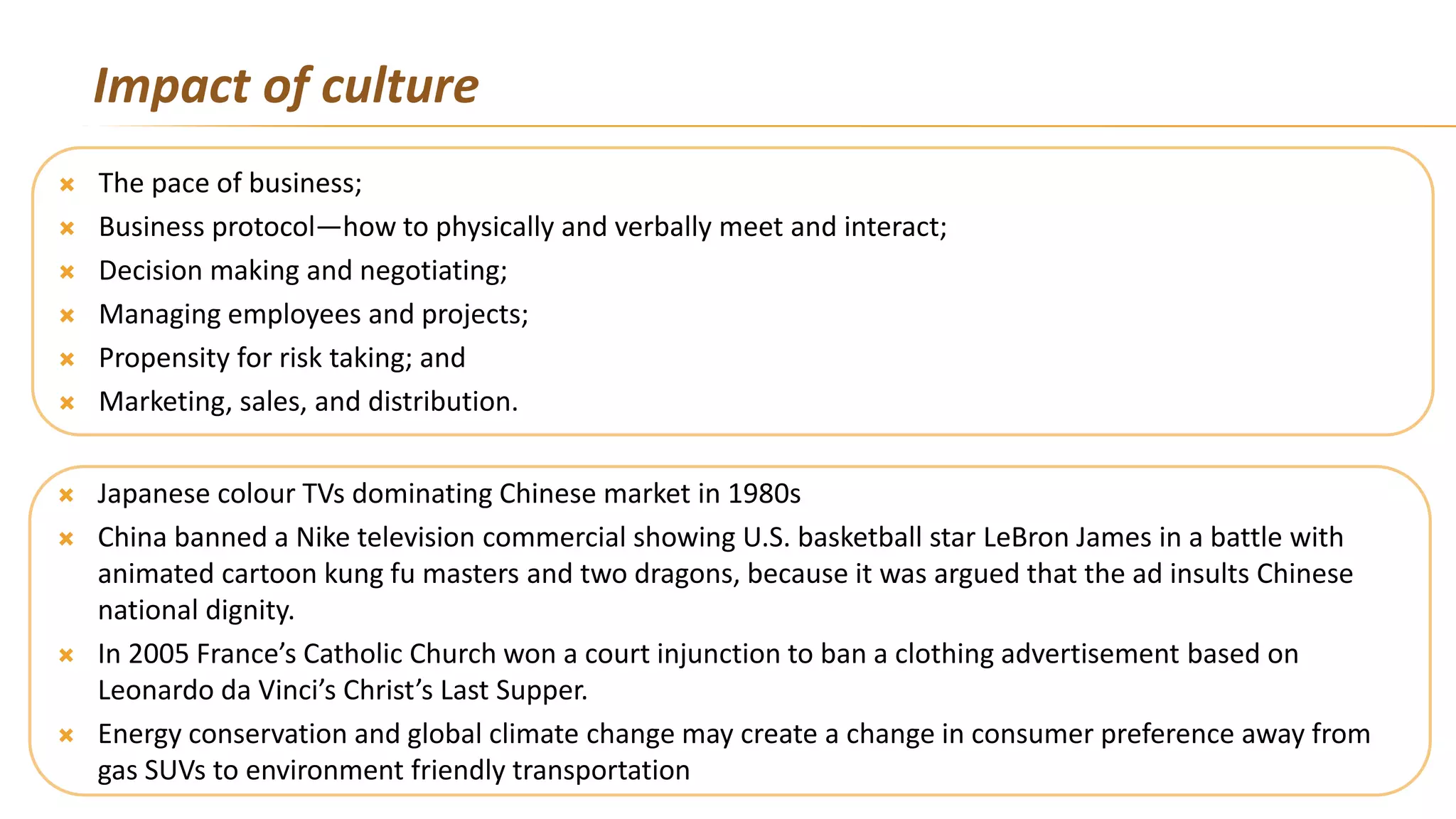 Cross cultural issues in international marketing | PPTX