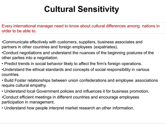 Cross cultural management | PPTX