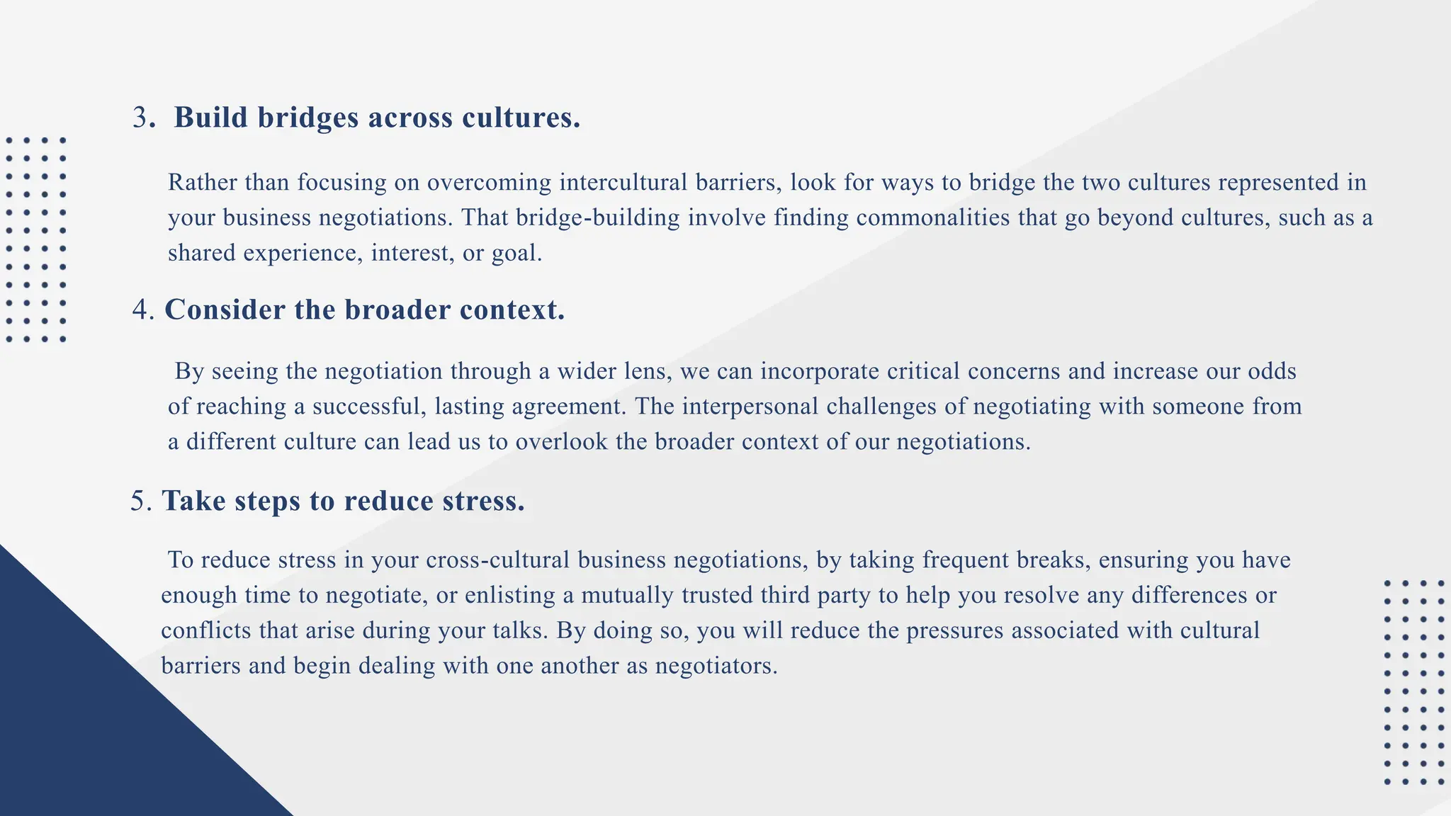 Presentation on cross cultural negotiations. | PPTX