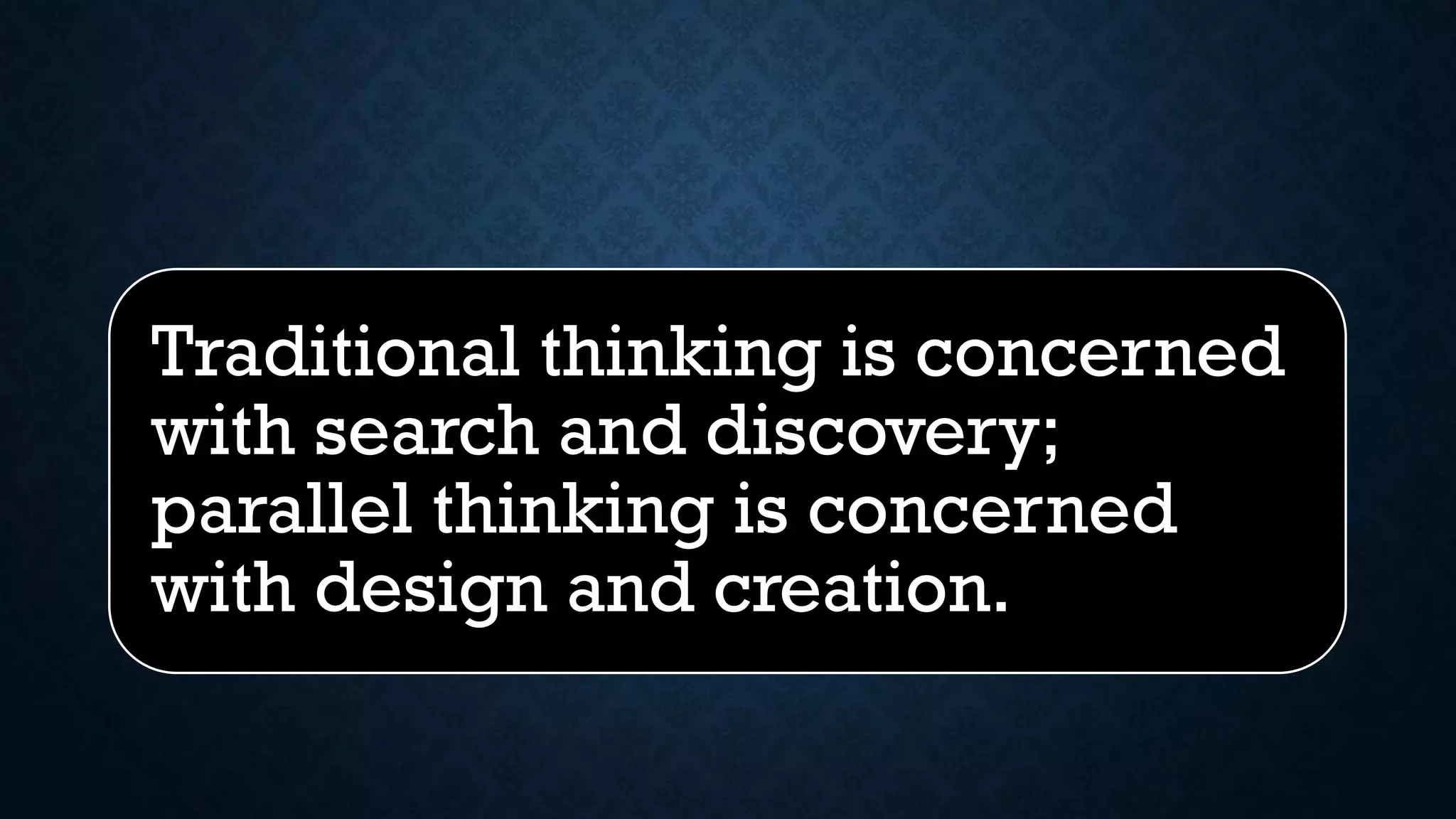 Cross cultural negotiation and parallel thinking | PPT