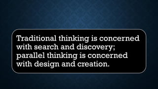 Cross cultural negotiation and parallel thinking | PDF