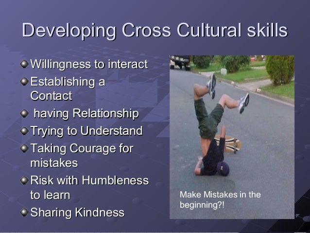 Cross cultural teaching and learning1
