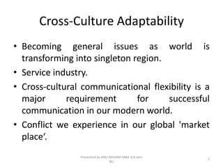 Cross culture adaptability | PPT