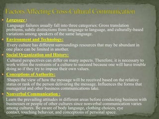 Cross culture communication | PPTX