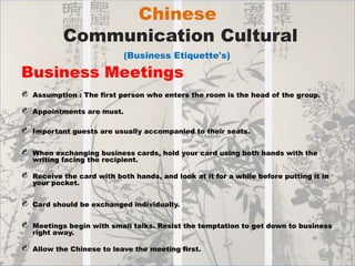 Cross culture communication in China | PPTX