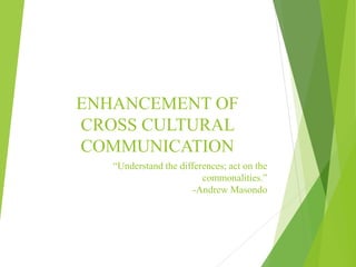 Cross culture communication (1) | PPTX