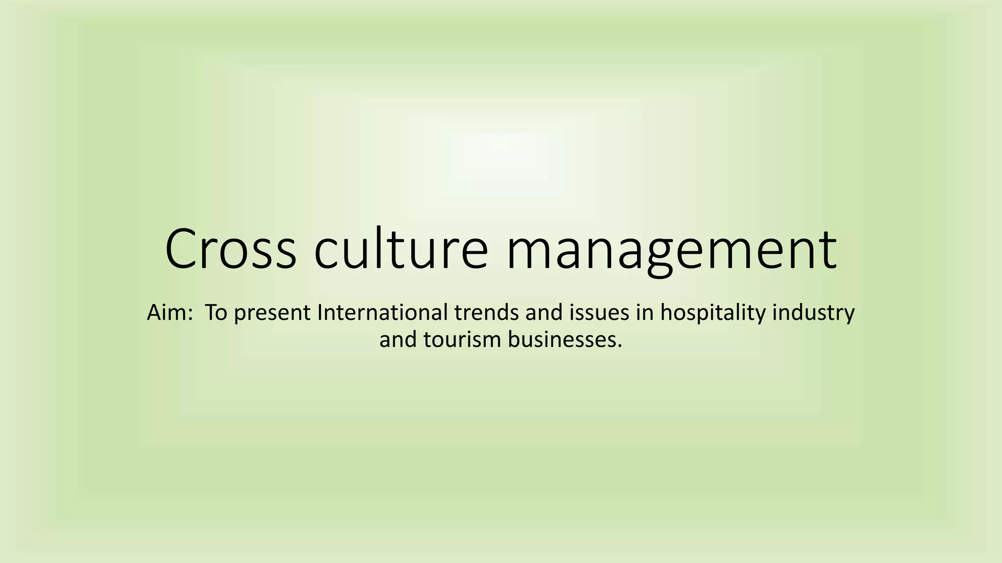 Trends and issues in hospitality industry | PPTX