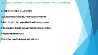 Cultural Differences and Health | PPTX