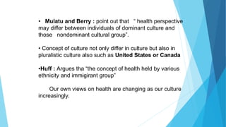 Cultural Differences and Health | PPTX