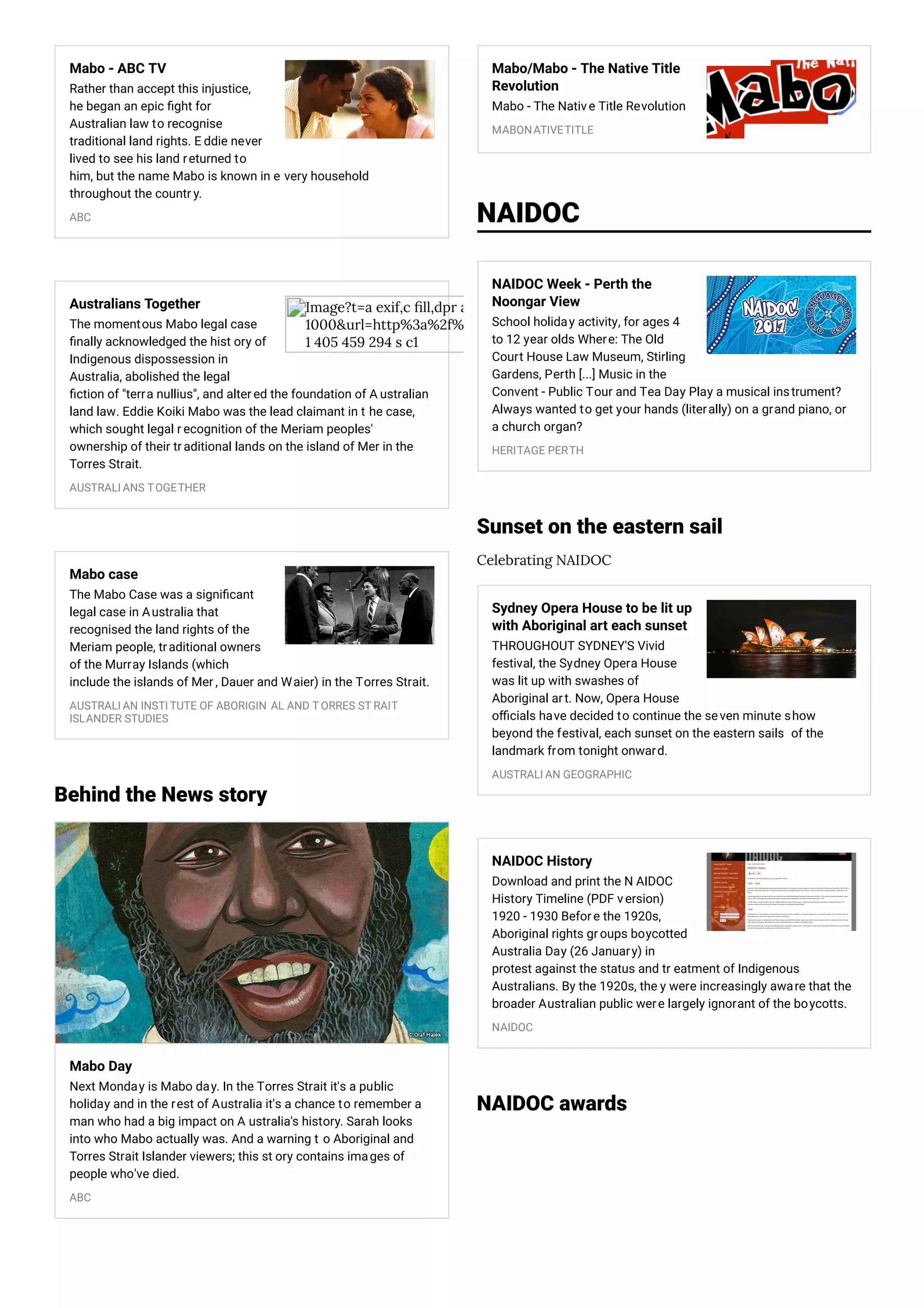 Aboriginal and Torres Strait Islander histories and culture cross ...