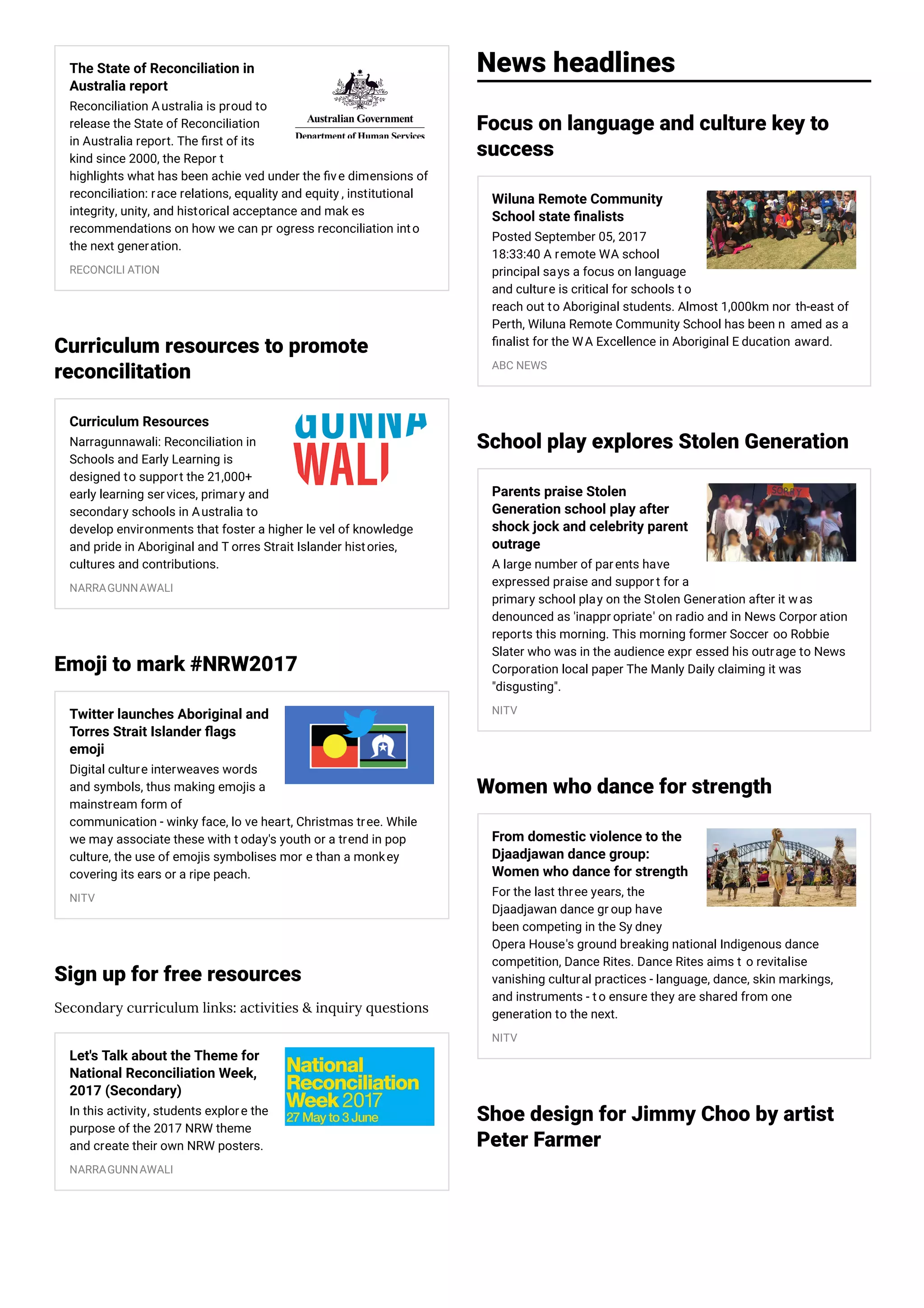 Aboriginal and Torres Strait Islander histories and culture cross ...