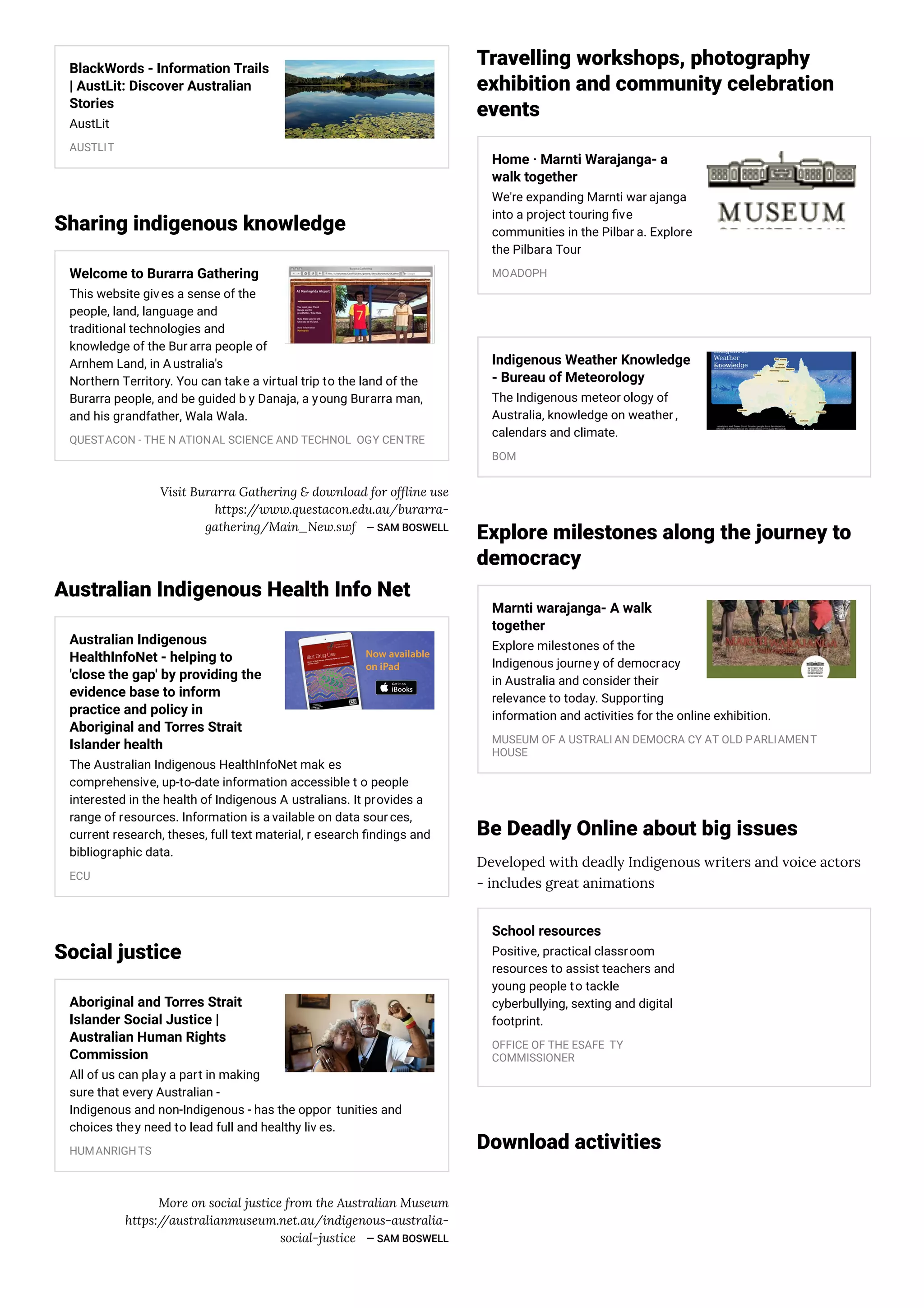 Aboriginal and Torres Strait Islander histories and culture cross ...