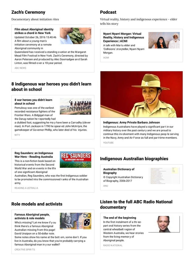 Aboriginal and Torres Strait Islander histories and culture cross ...