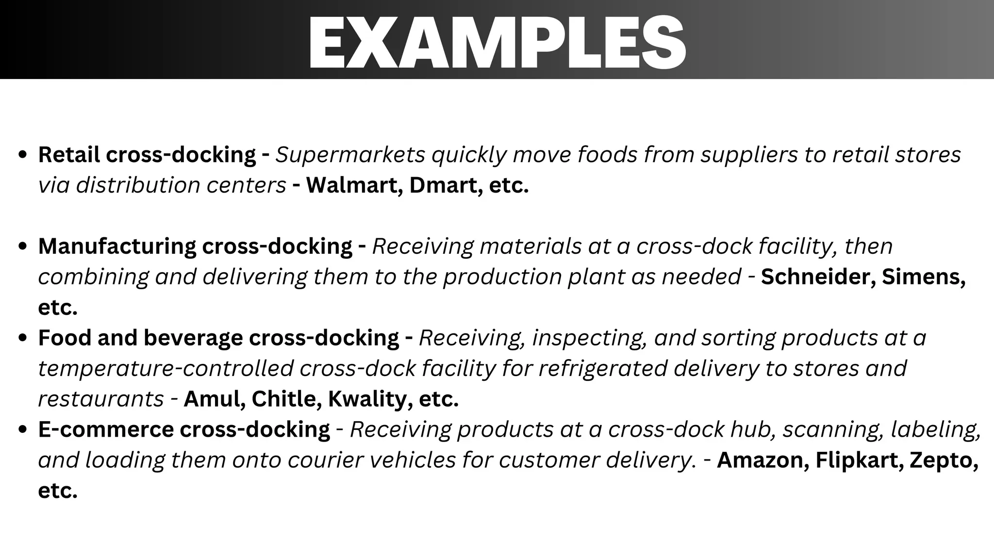 Streamlining Supply Chain Operations Understanding Cross Docking Ppt